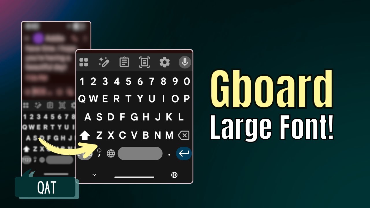 Make your Phone's Keyboard Easier to See! Android GBoard Update | Quick Accessibility Tips