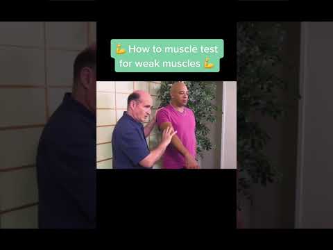 How to muscle test for weak muscles. 💪