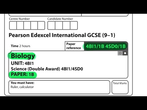 IGCSE | Biology | paper 1B | Edexcel | January 2023