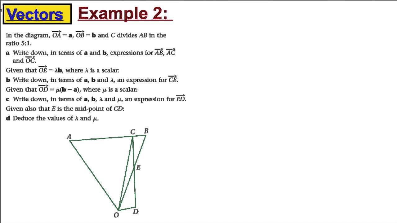 Core 4 Maths A-Level Edexcel - Vectors (3)
