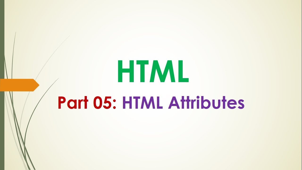 HTML Attributes Bangla Tutorial (HTML Part-05)