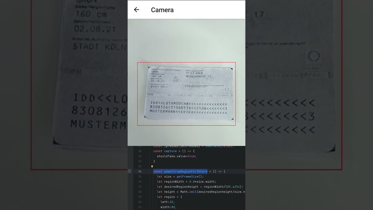 React Native ID Card Scanner