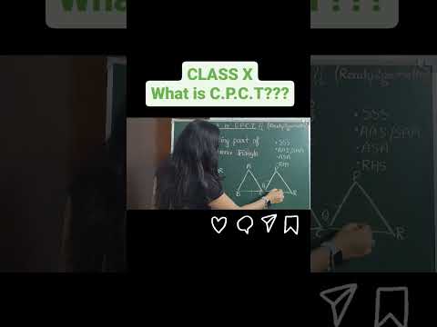 #CPCT #congruent part of triangle |CPCT. lncert #class10 #youtube #youtubeshorts