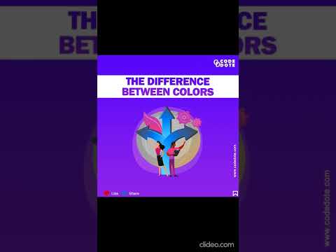 Difference Between colors | RGB | CMYK | HEX