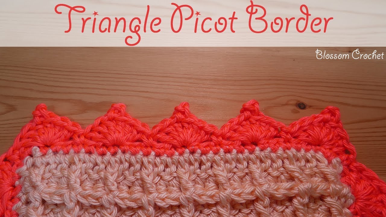 Simple Crochet Border: Triangle / Mini Crowns