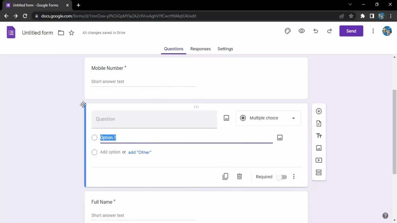 How to delete an unwanted form field