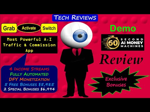 60 Second AI Money Machines Review, Bonuses, Demo: “Done-For-You” Automated Profit System