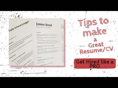 Tips to make a great resume | With sample resume files for students and professionals!!