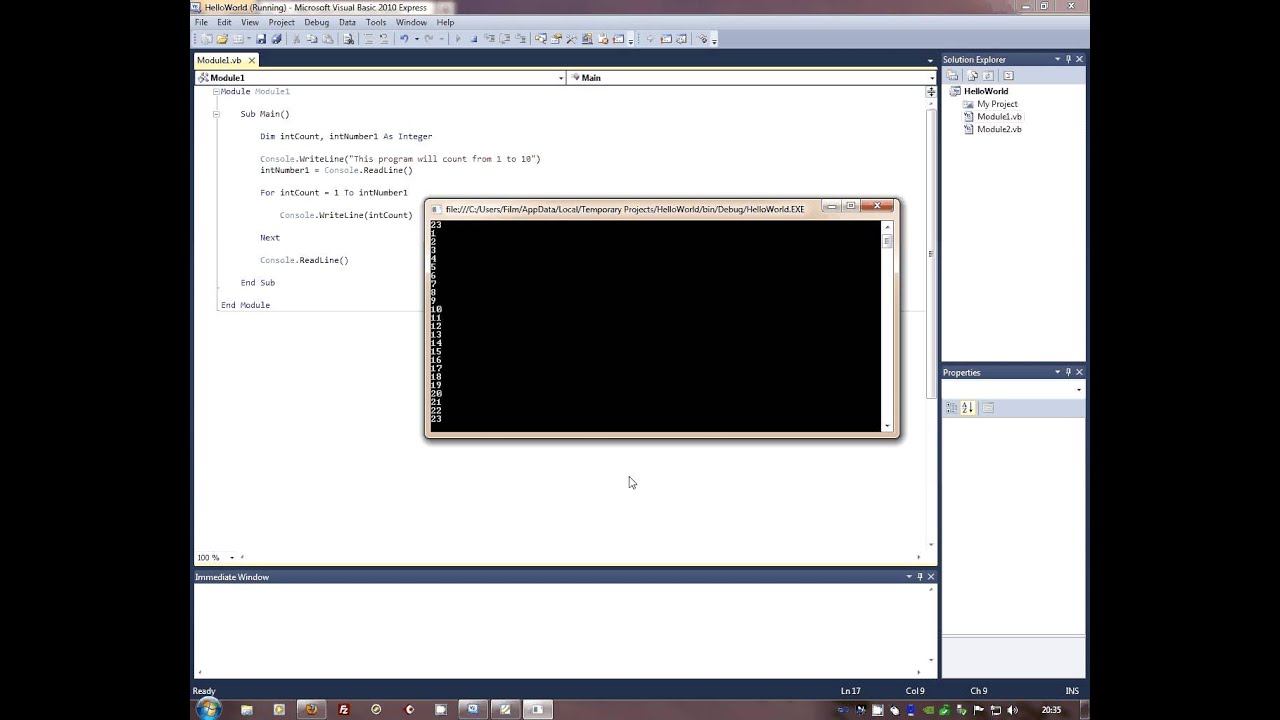 VB Programming 5 - For...Next