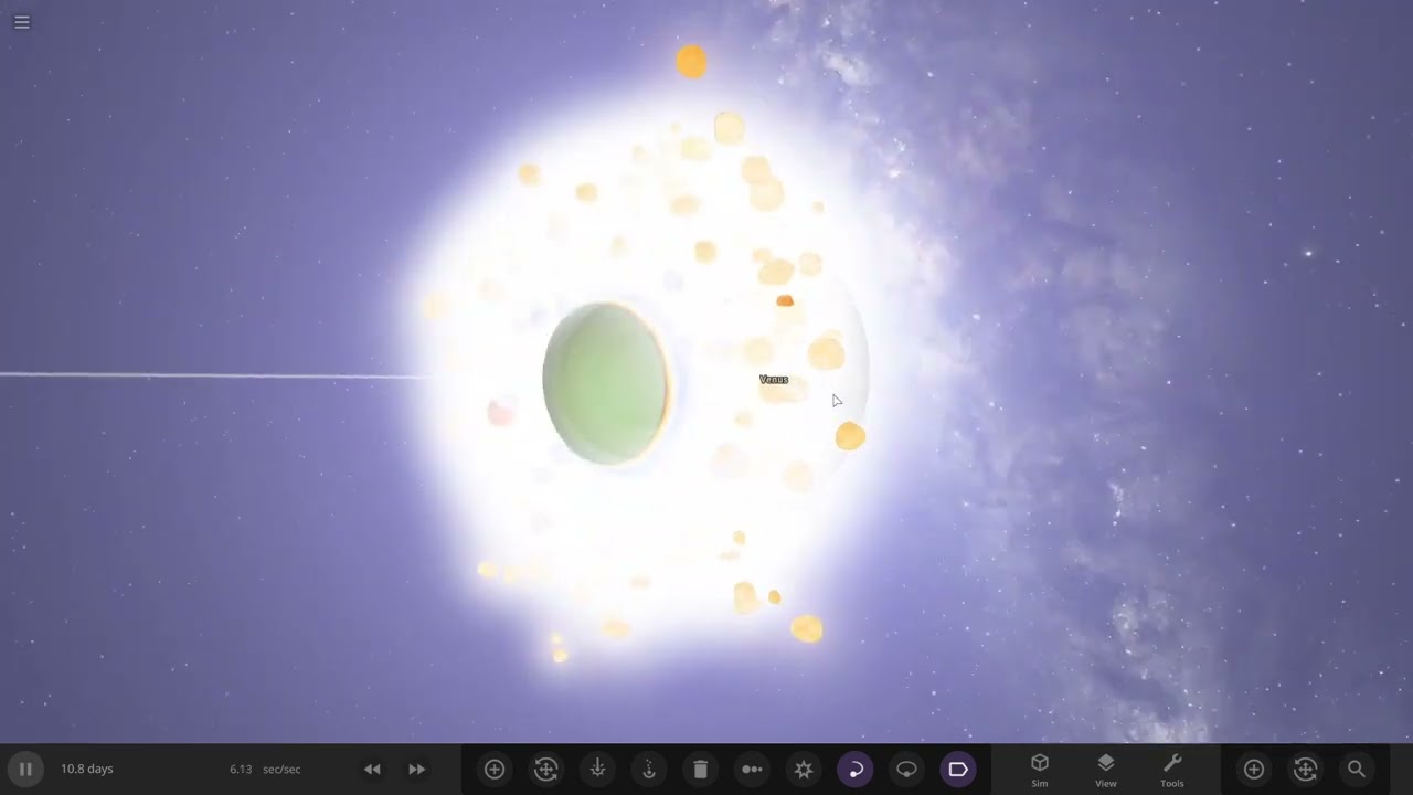 Venus collides with Earth