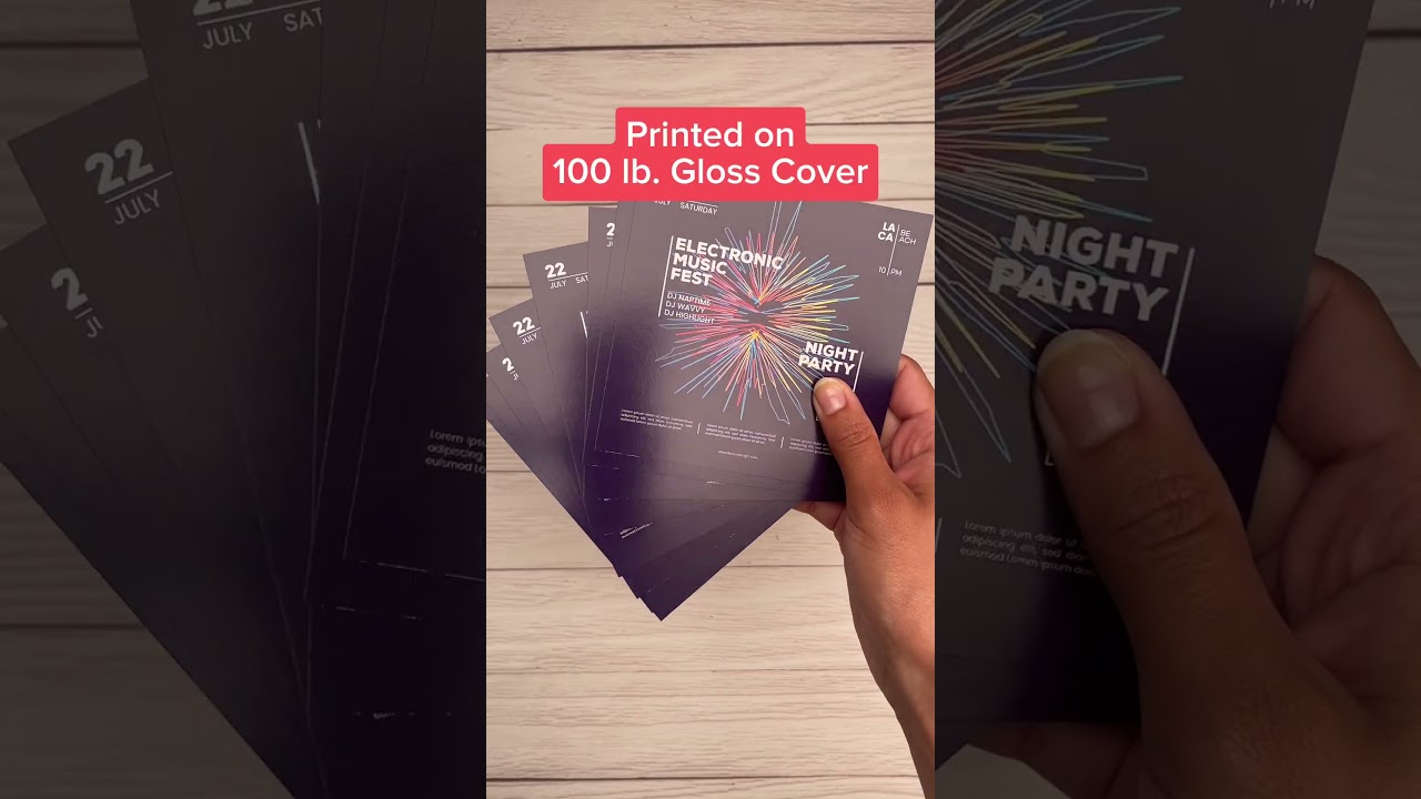 Opening new Club Flyers, our uniquely sized flyers made with event promotion in mind. #GotPrint