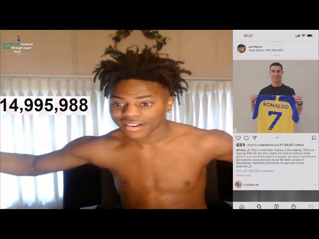 What Is This Ishowspeed Left In Disbelief After Cristiano Ronaldo Joined Al Nassr Fc