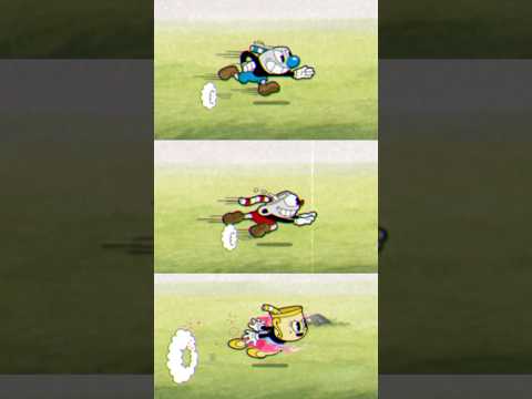 Cuphead Vs Mugman Vs Ms. Chalice Dashing Comparison #cuphead #cupheadboss #cupheaddlc #gaming