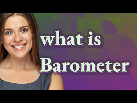 Barometer | meaning of Barometer