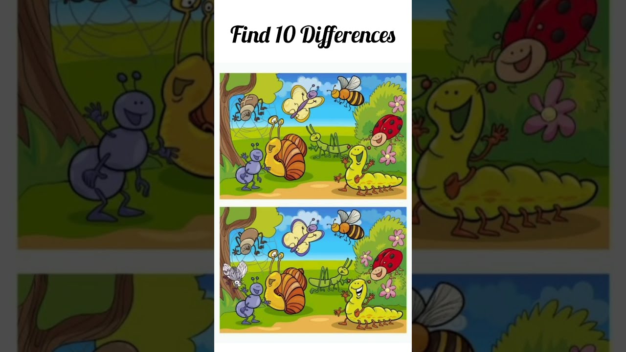 Spot 10 differences #riddle