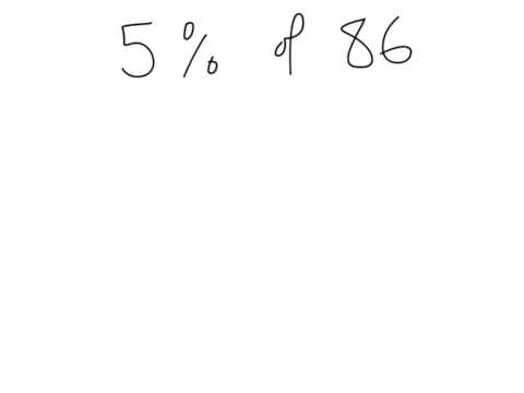 Finding 5% of a Number