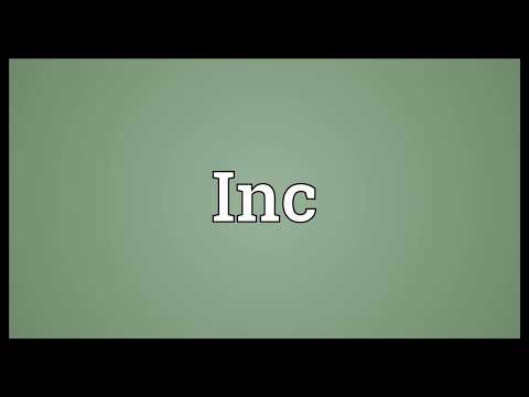 Inc Meaning