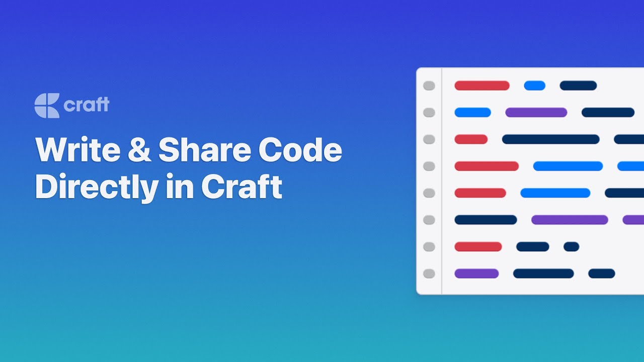Write and share code with the built-in code editor in Craft | Craft Quick Tips