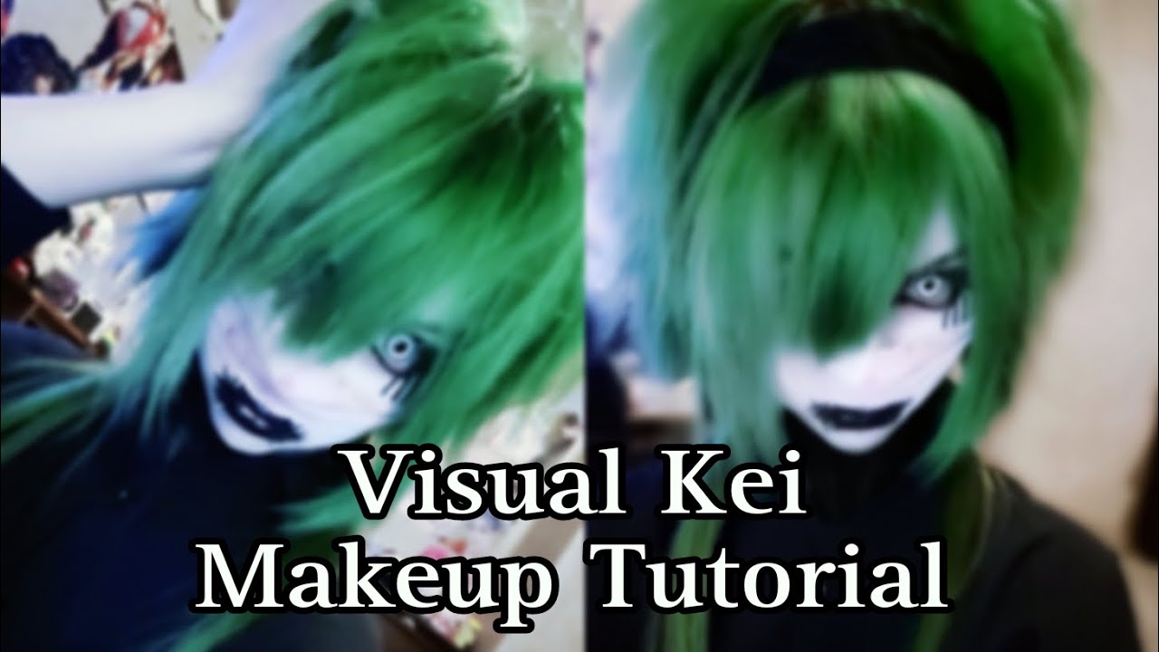 a poorly done visual kei makeup tutorial