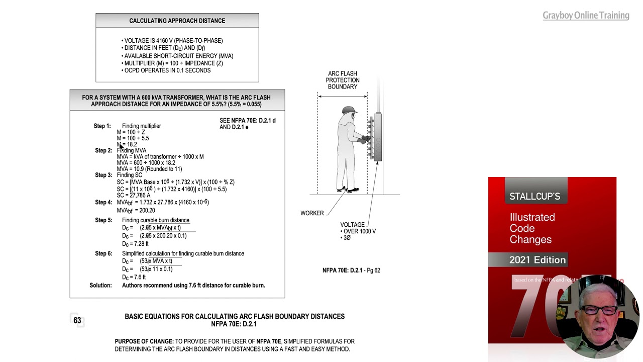 63  D.‍2.1  Basic Equations for Calculating Arc Flash Boundary Distances.