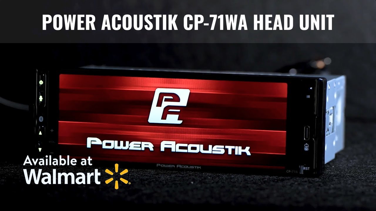 CP-71WA Single DIN Stereo | Wireless CarPlay, Android Auto & Touchscreen | Power Acoustik @ Walmart