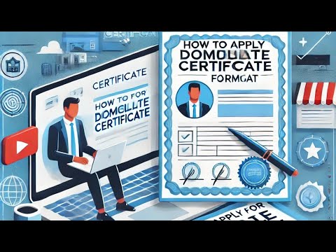 How to apply for domicile certificate online step by step guide // Domicile certificate kaisai banai