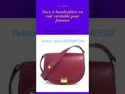 Sacs à bandoulière en cuir véritable pour femmes