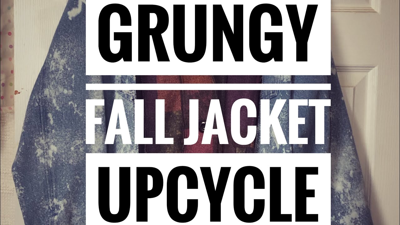 SOLD— upcycled  cardigan into grungy fall jacket!