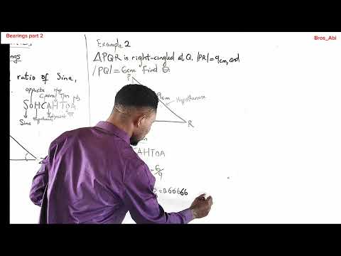 Bearings, Trigonometric ratio of Sine,Cosine and Tangent