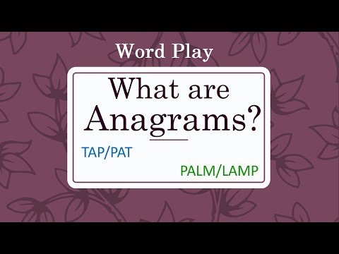 English Vocabulary: Word Play - What are Anagrams ?