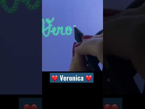 VERONICA (Calligraphy video) #calligraphy #name #veronica