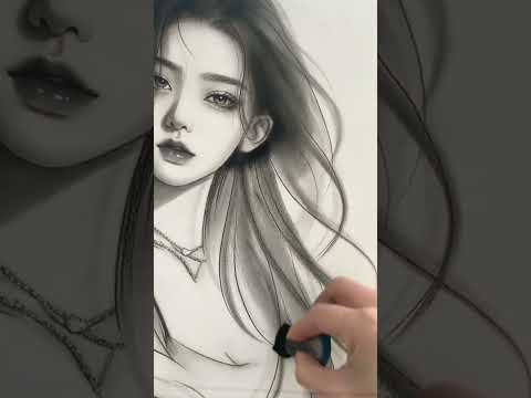Your inner beauty never needs makeup - Drawing Sketch a girl