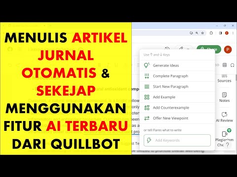Menulis Artikel Jurnal Otomatis Menggunakan Fitur AI terbaru dari Quillbot: Banyak Menu Bermanfaat