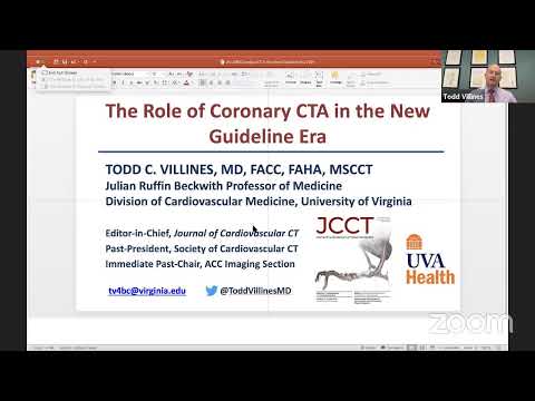 The Role of Coronary CTA in the New Guideline Era, Dr. Todd Villines