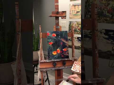 Painting poppies❣️ #artist #fineart #painting #oilpainting #paintwithme #poppies #originalart