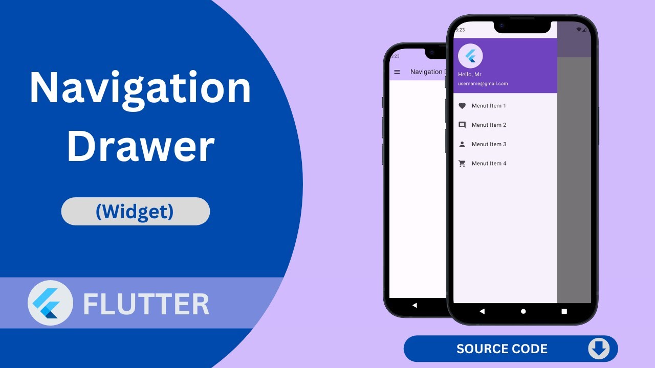 Flutter - Navigation Drawer Tutorial | How to Create a Navigation Drawer Using Flutter