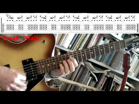 Rain - The Cult (Guitar lesson with tab)