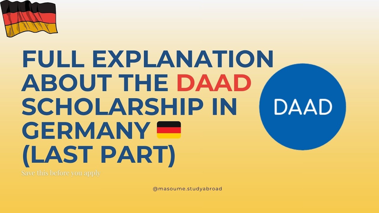 DAAD Scholarship Explained | How to Study in Germany for Free (Last Part - Application Procedure)