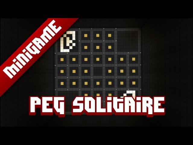 Peg Solitaire - Fully Featured Game IN Minecraft Minecraft Map