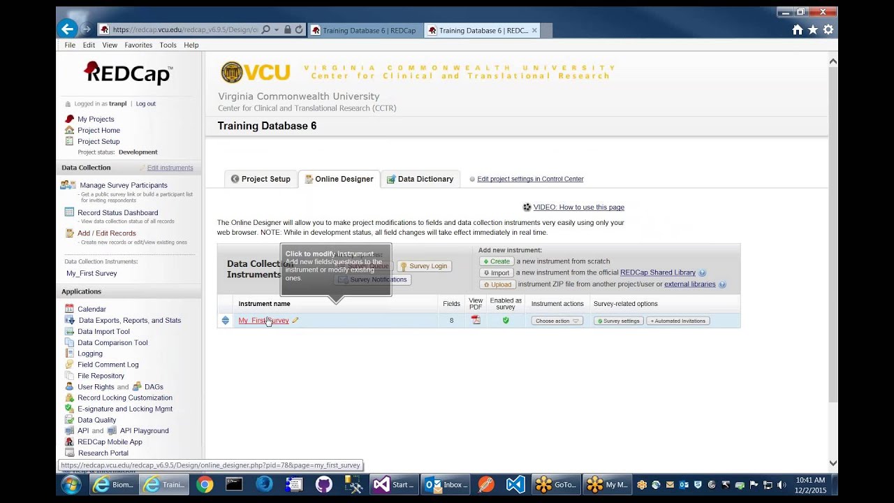 REDCap Data Export Tool