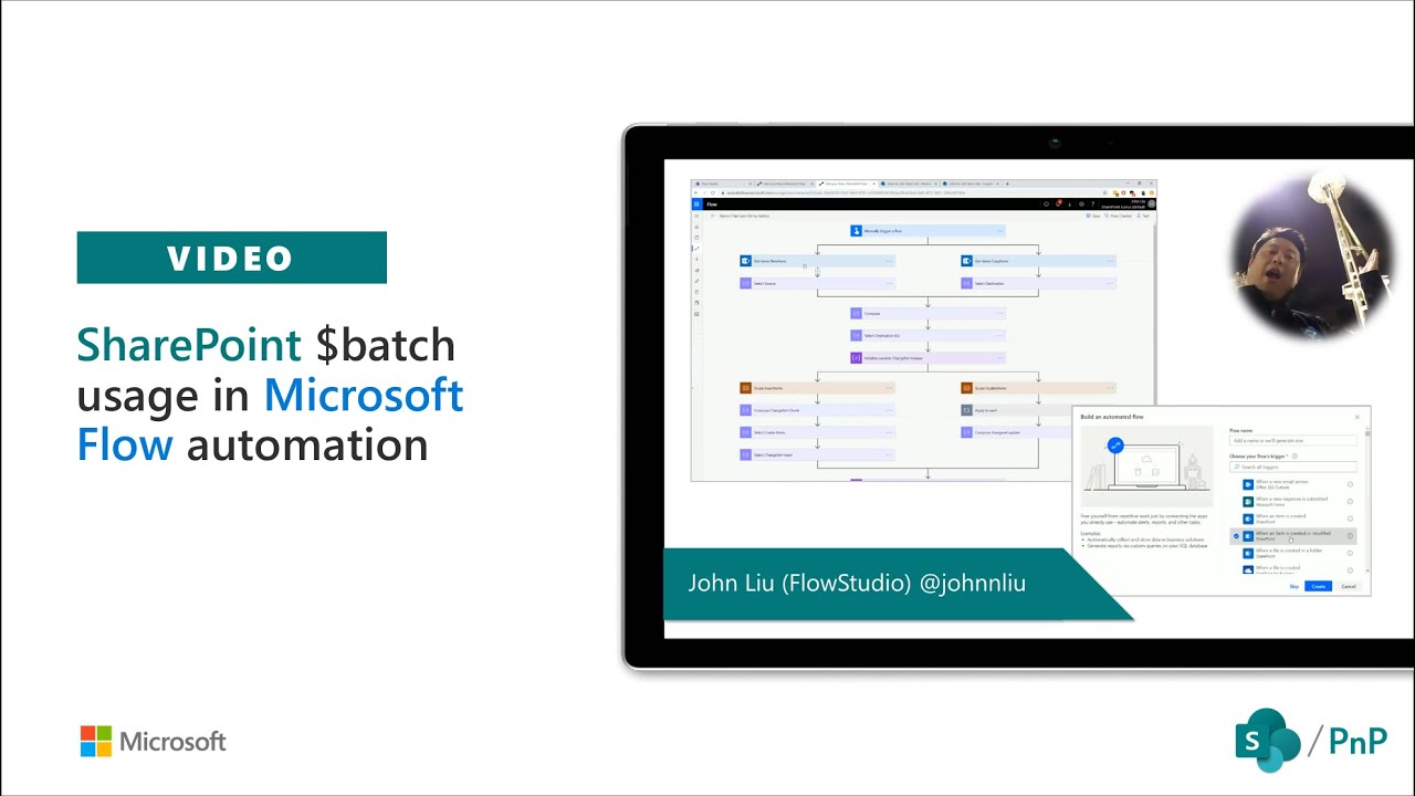 Community Demo - SharePoint $batch usage in Microsoft Flow automation to improve performance