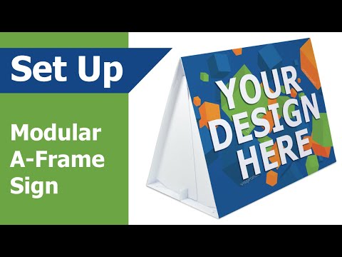 Modular A-Frame Sideline Sign Setup (Vispronet)