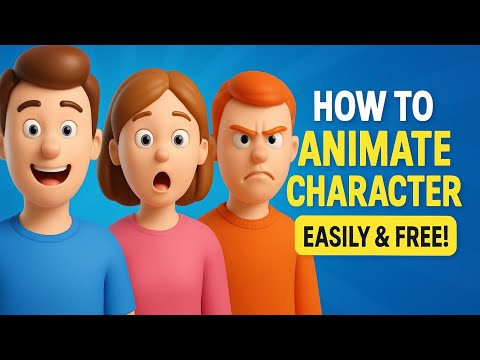 How to animate character easily and free(image to video) #howto #animation #lipsync