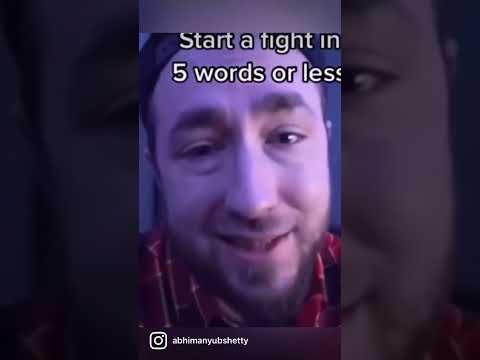 STARTING A FIGHT WITH 5 WORDS ONLY #shorts