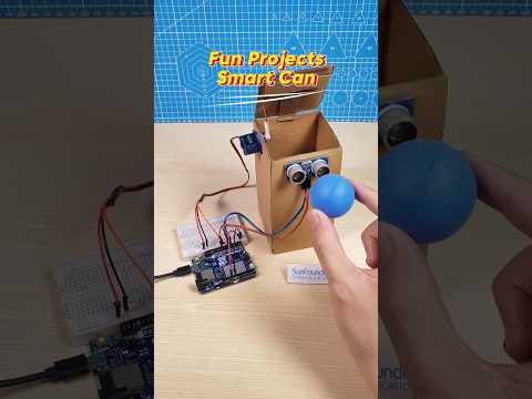 Smart Trash Can Prototype with Arduino #diy #arduino #stem #tech #engineering #arduinoproject
