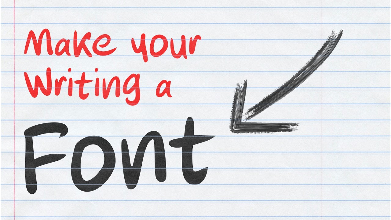This Is How You Turn Handwriting Into a Font