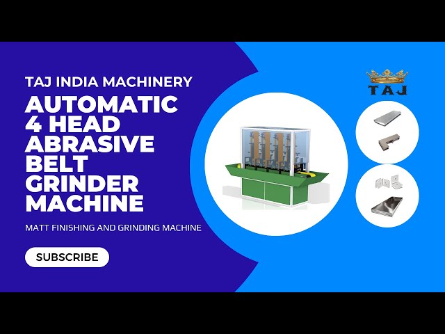 ABRASIVE SANDER BELT GRINDER MACHINE - Semi Automatic Single Head ...