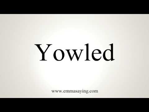 How To Pronounce Yowled