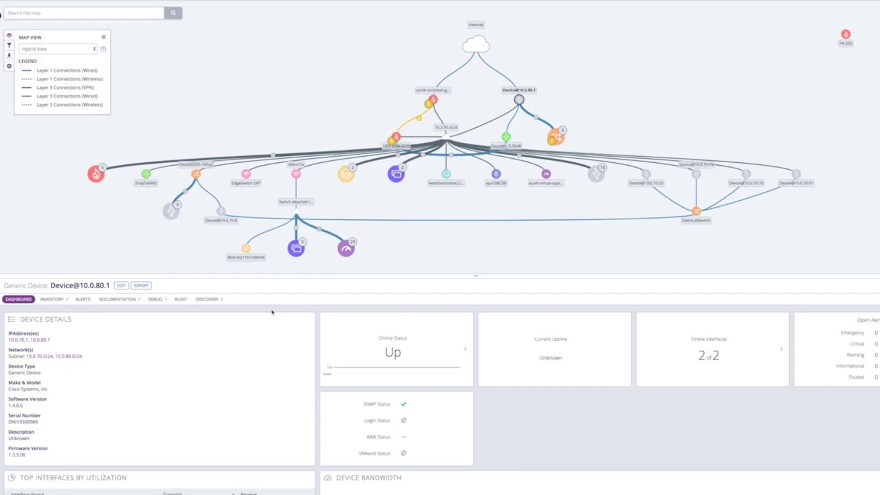 Cloud-Based Network Mapping with Auvik Software