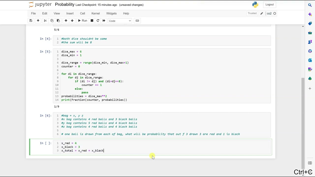 4.1.1 Statistics & Probability - Probability using Python